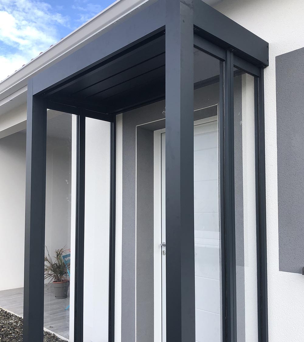 Marquise Aluminium pour Porte, Protection Design, Durable de l'Entrée