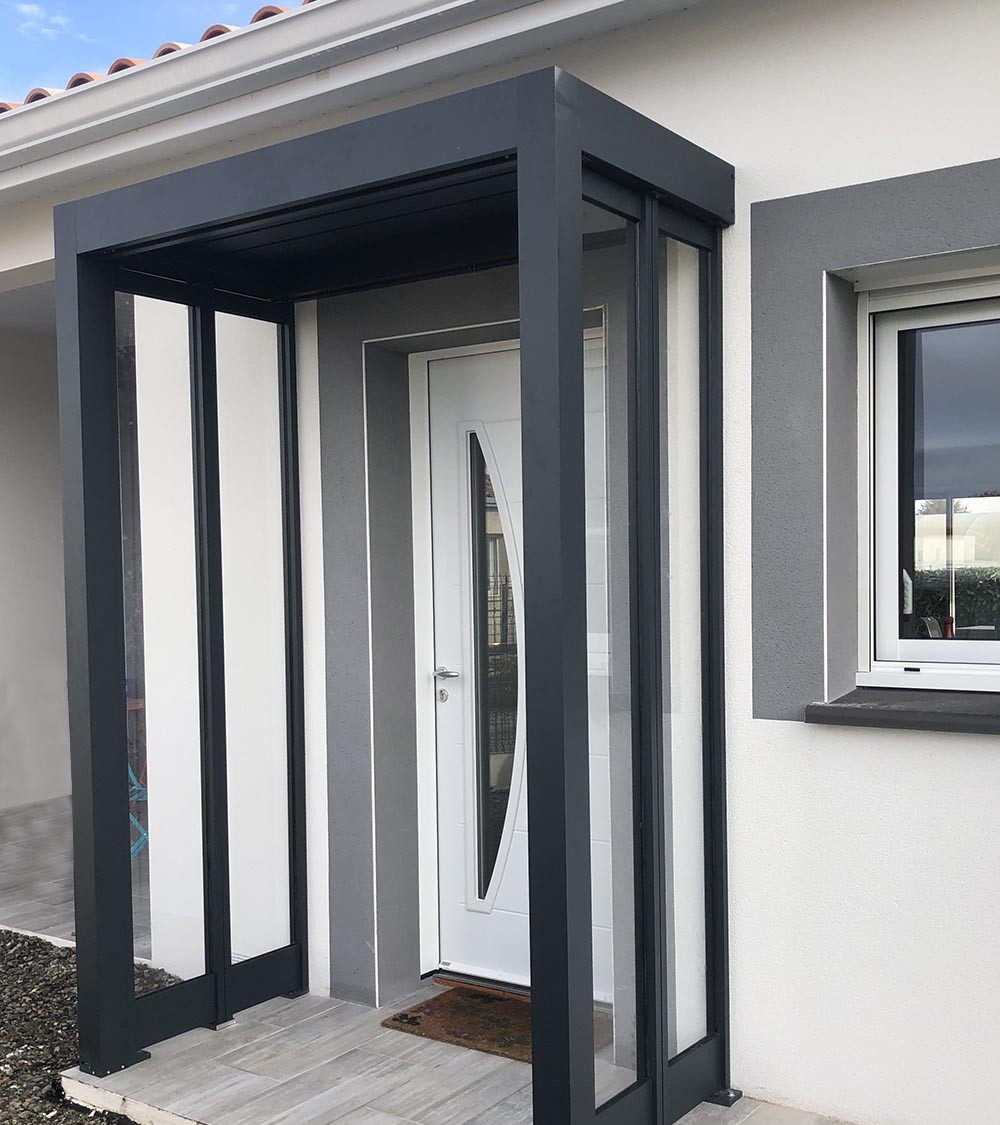 Marquise Aluminium pour Porte, Protection Design, Durable de l'Entrée